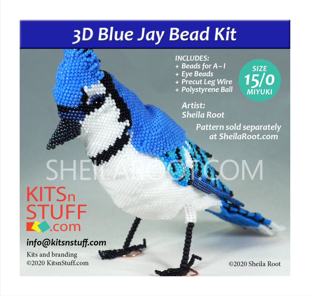 Blue Jay15/0 & 11/0Bead Kits – KitsnStuff.com