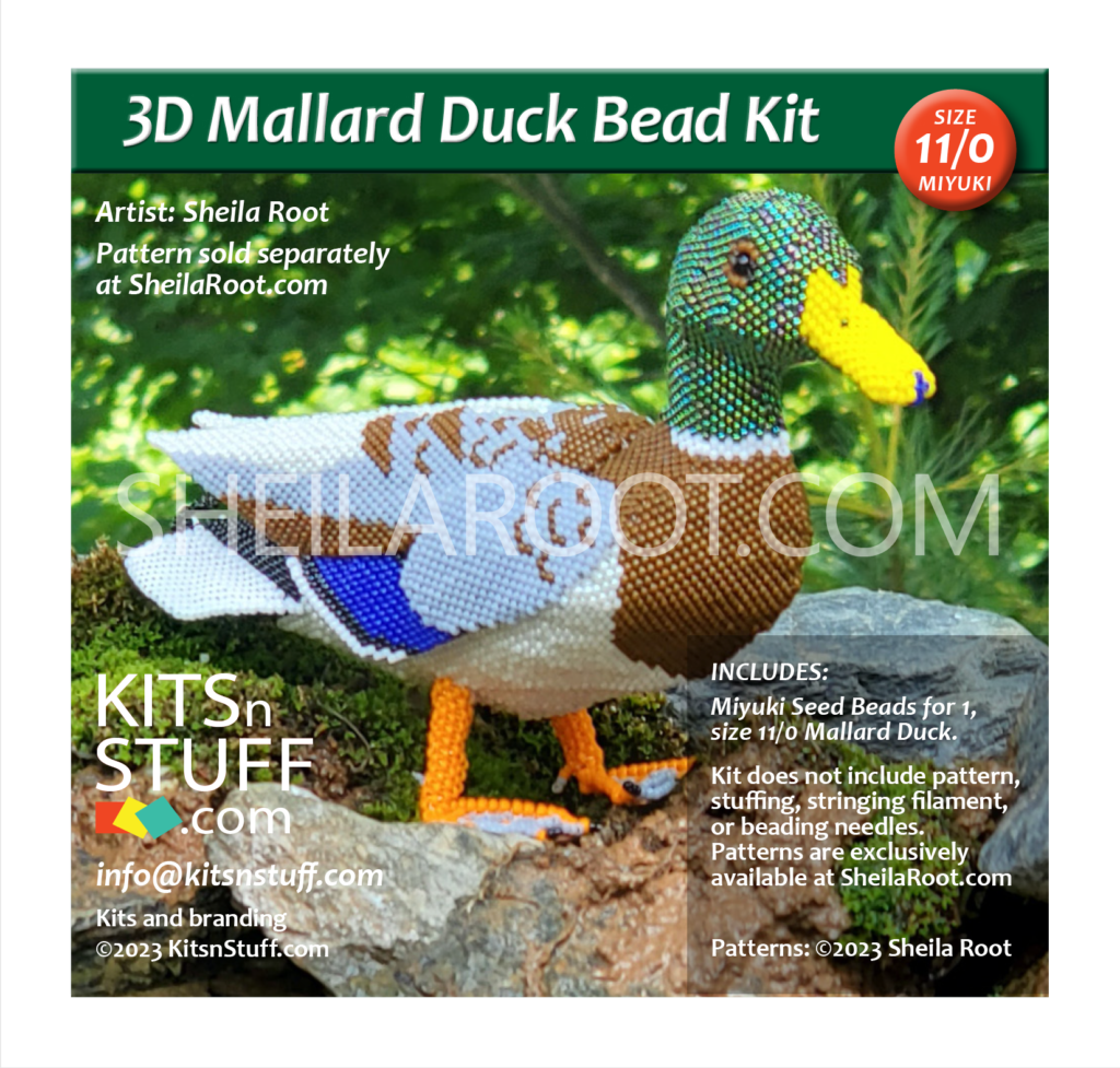 Mallard Family15/0 & 11/0Bead Kits – KitsnStuff.com