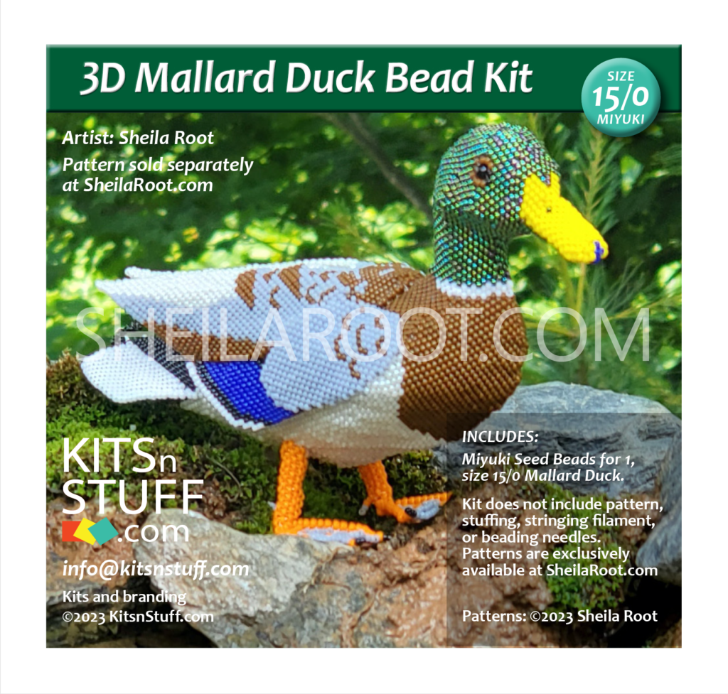Mallard Duck15/0 Bead Kit – KitsnStuff.com