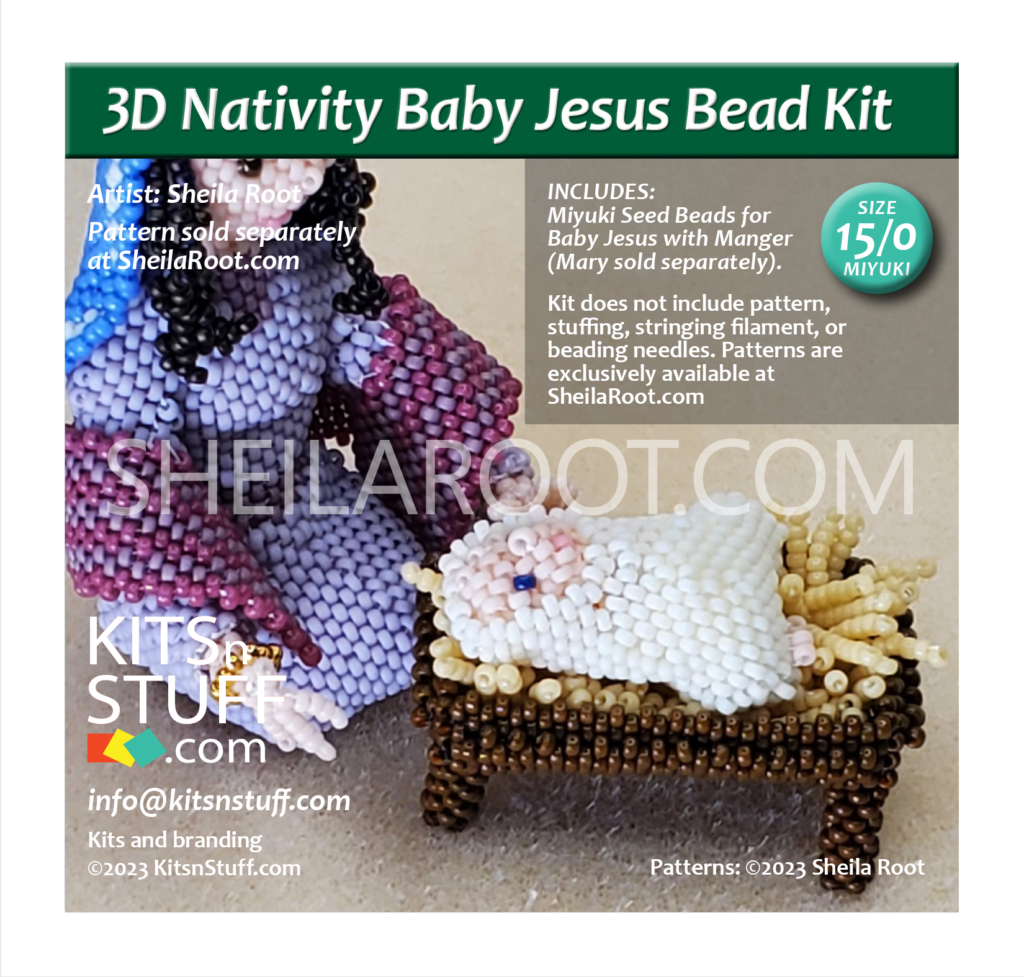 NativityJesus in Manger15/0 Bead Kit – KitsnStuff.com