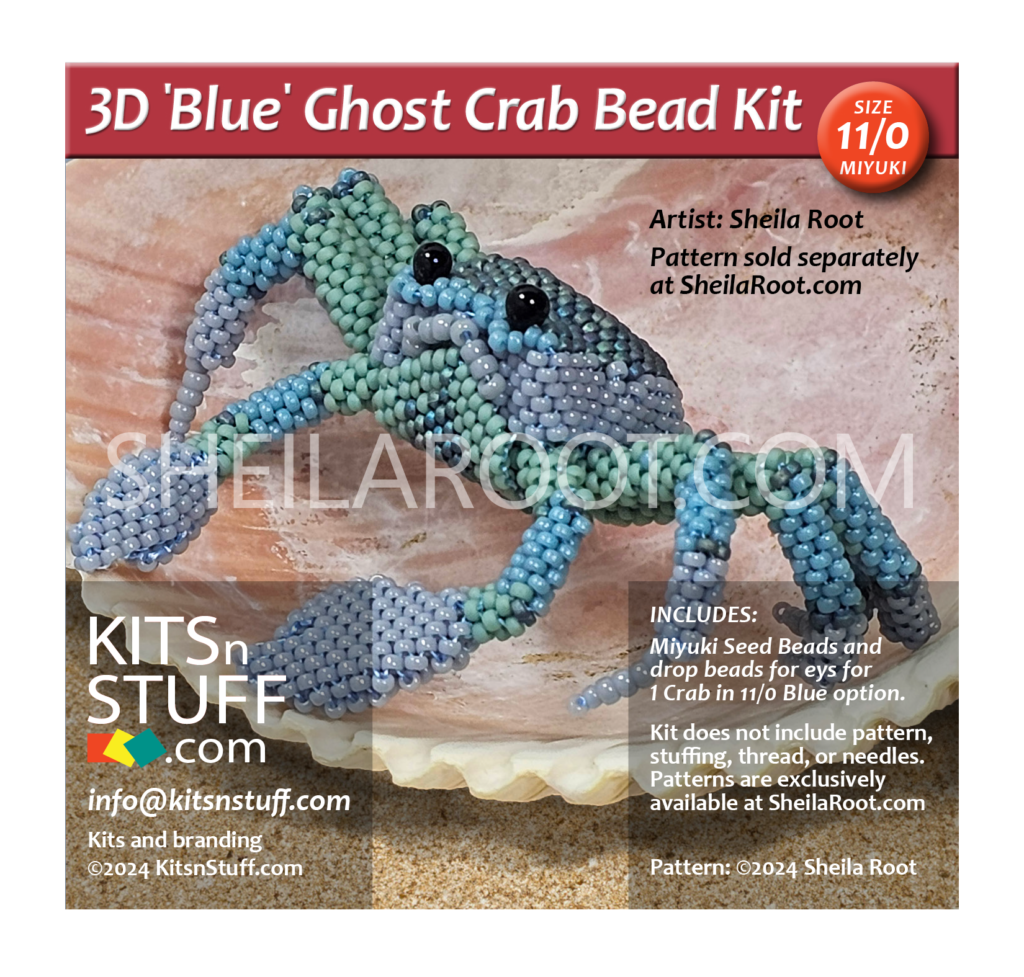 Ghost Crab Blue 11/0 Bead Kit – KitsnStuff.com