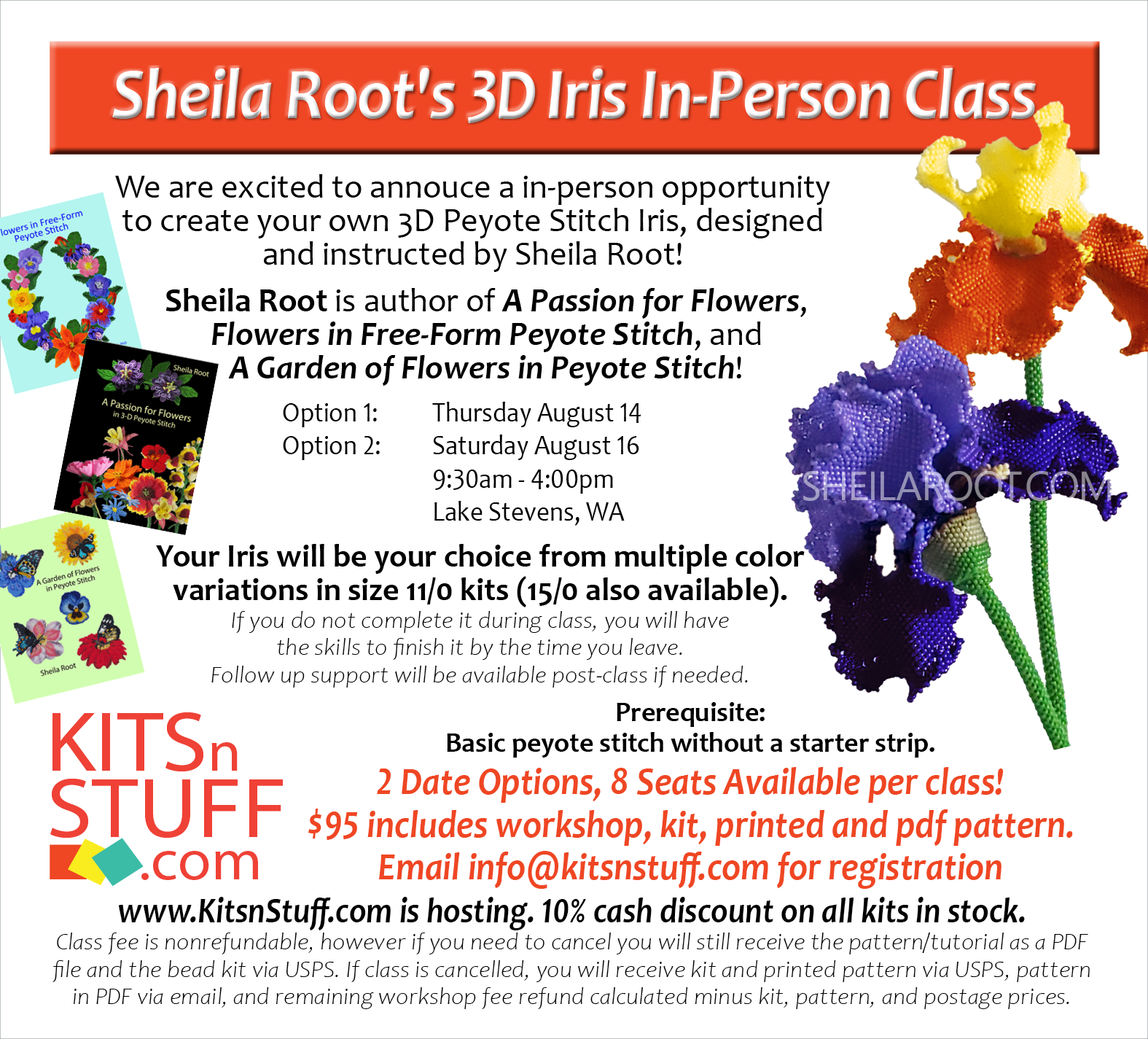 Sheila Root in-person 3D Iris Class – KitsnStuff.com